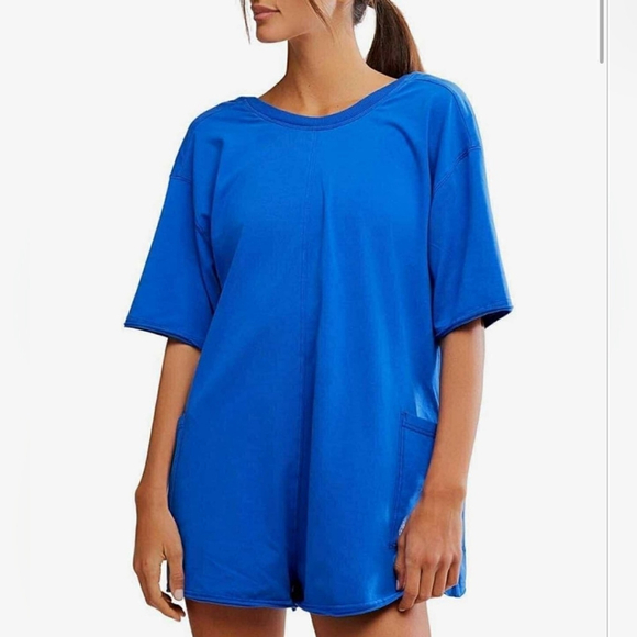 Free People | Pants & Jumpsuits | Nwt 6 Fp Movement Hot Shot Tee Romper ...